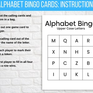 Alphabet Bingo, 100 Printable Alphabet Bingo Cards, ABC Practice, ABC ...