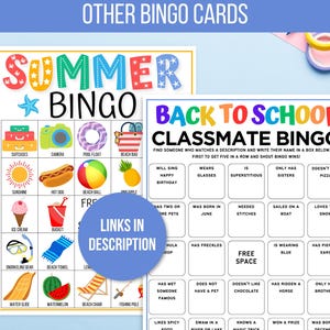 Back to School Bingo, Back to School Games, School Bingo, Welcome Back ...