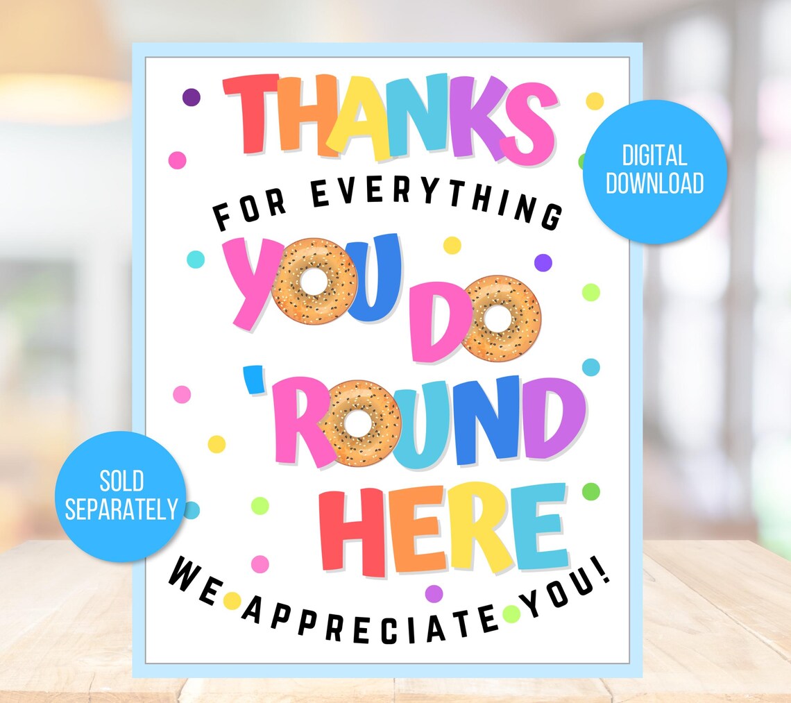 Employee Appreciation Day Sign, Appreciation Week Printable Sign, Thank ...