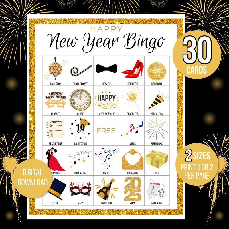 New Years Eve - Etsy