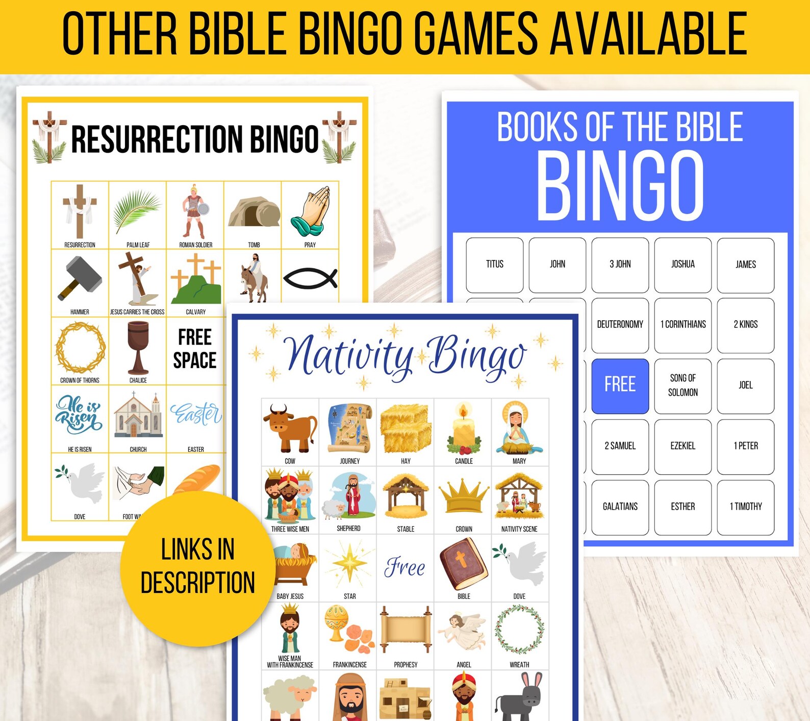 Catholic Mass Bingo, First Communion Bingo, 50 Catholic Mass Bingo ...