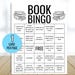 Book Bingo, 10 Printable Book Bingo Cards, Book Bingo Challenge, Book ...