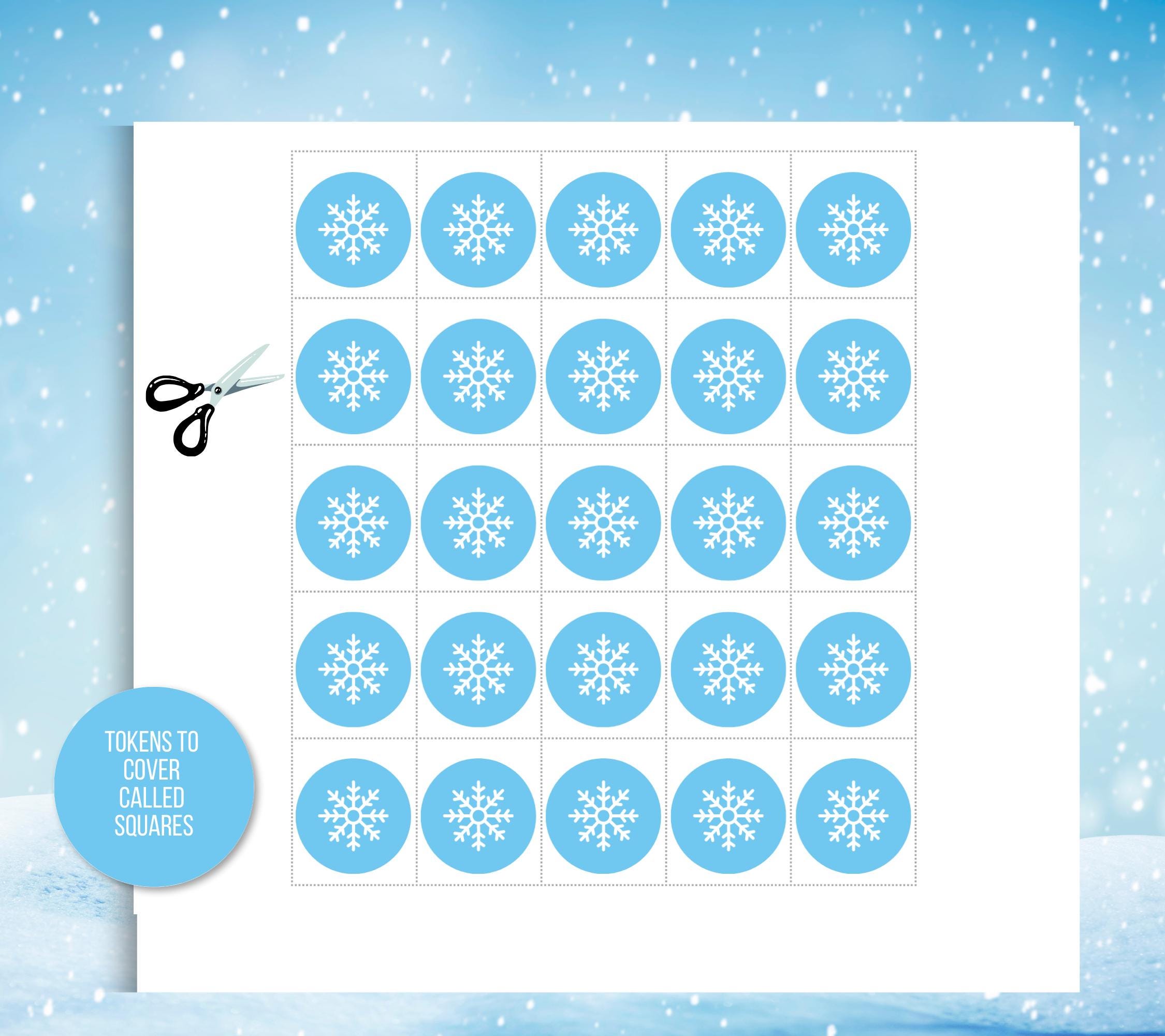 Winter Bingo, 30 Printable Winter Bingo Cards, Winter Activity for Kids ...