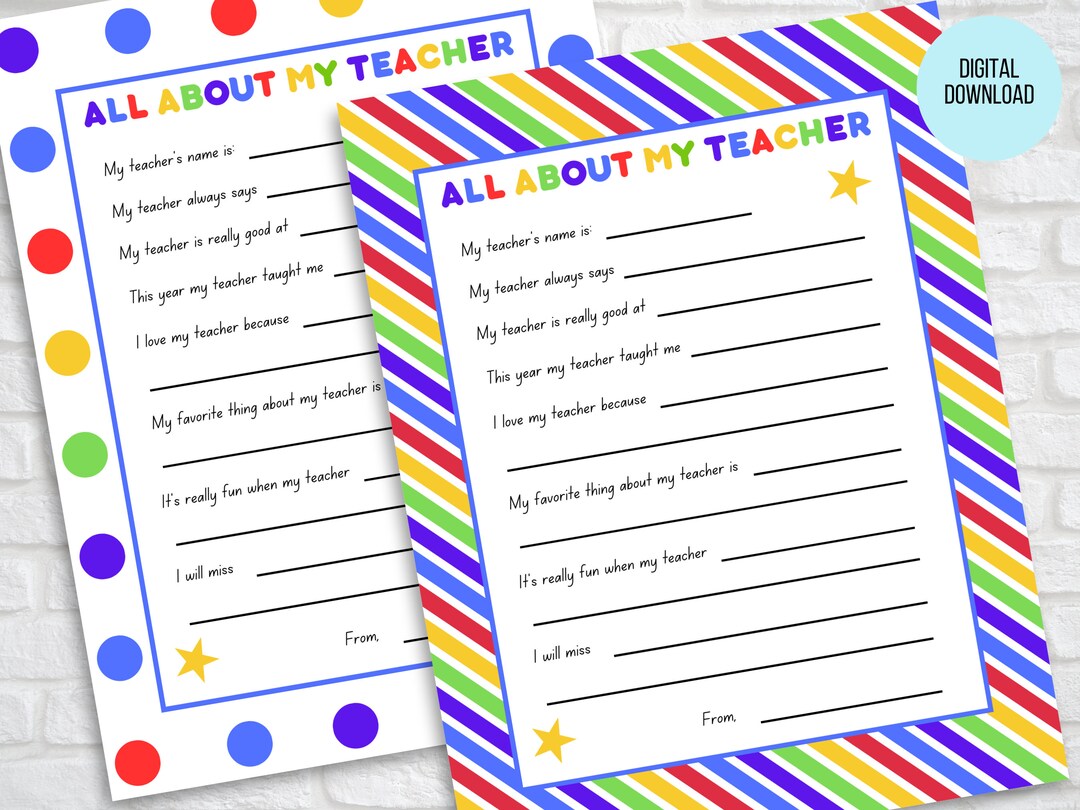 Teacher Appreciation Gift, Teacher Appreciation Week, Teacher Thank You ...