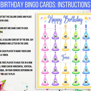 Birthday Bingo, 30 Birthday Bingo Cards, Birthday Party Game, Happy Birthday Bingo Board Game ...