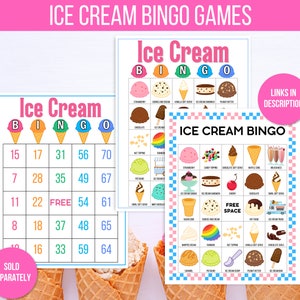 Ice Cream Trivia Game, Ice Cream Game, Ice Cream Social Game,ice Cream ...