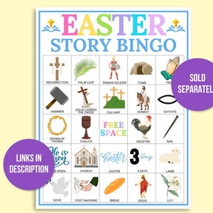 Easter Story Cards, Resurrection Story Cards, Holy Week Cards, Easter ...