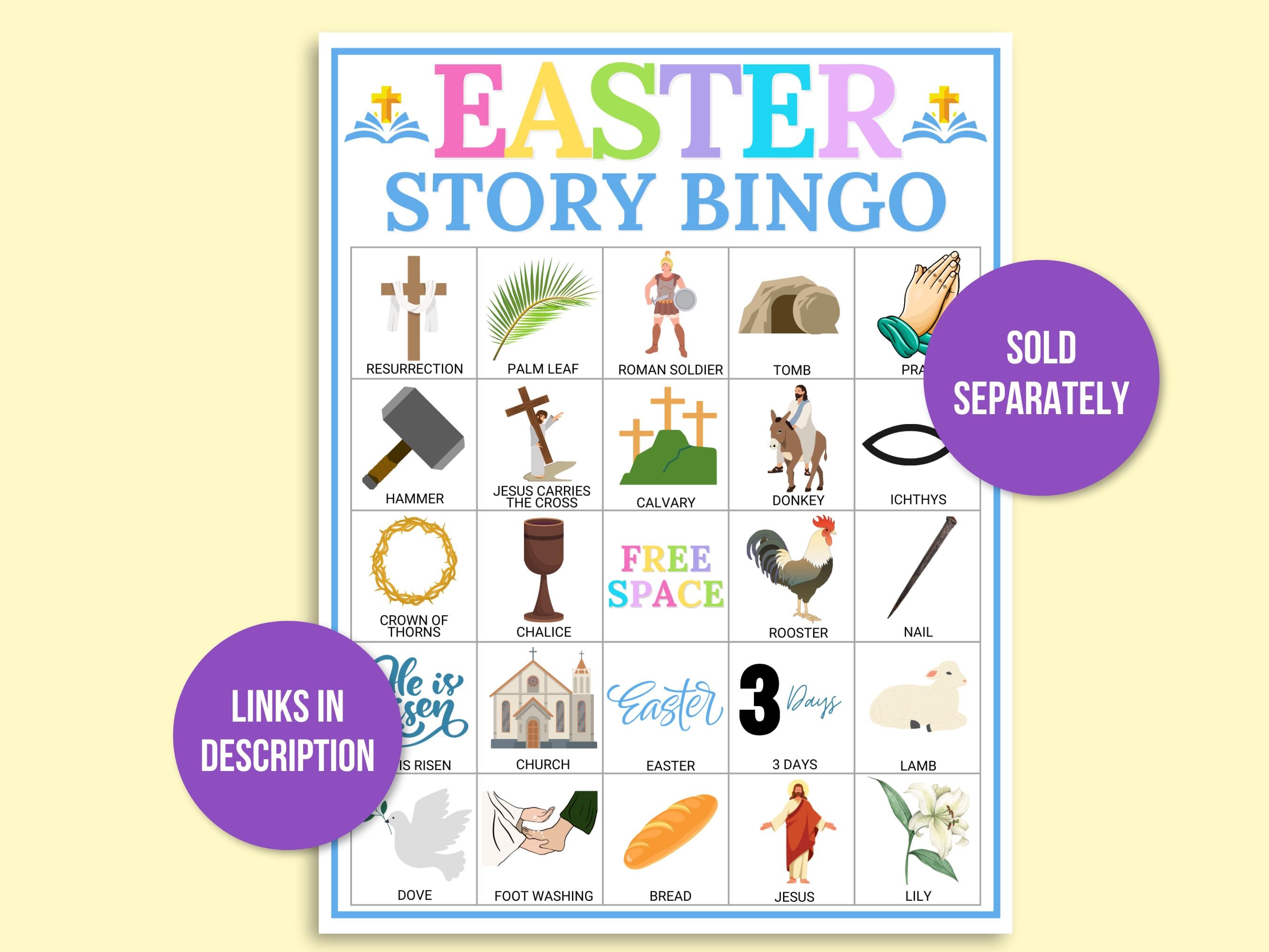 Easter Story Cards, Resurrection Story Cards, Holy Week Cards, Easter ...