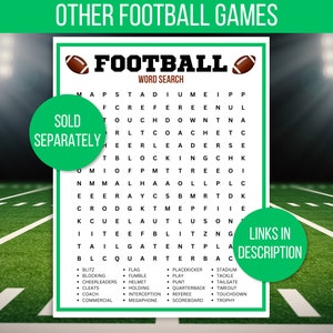 Football Word Scramble, Printable Football Word Scramble, Football ...