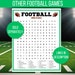 Football Word Scramble, Printable Football Word Scramble, Football ...