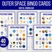 Outer Space Bingo, Solar System Bingo, Astronomy Bingo, 40 Printable ...