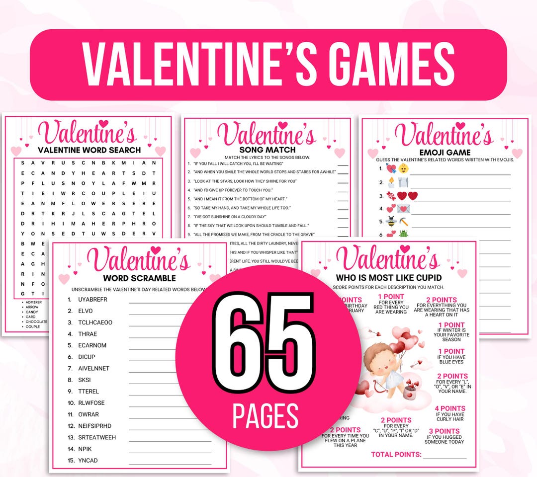 Valentines Games, 65 Valentines Activities, Valentines Party Games ...