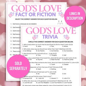 God's Love Dicebreaker, Bible Valentine's Dicebreaker, Bible Valentines ...