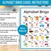 Alphabet Bingo, 30 Printable Alphabet Bingo Cards, ABC Practice, ABC ...