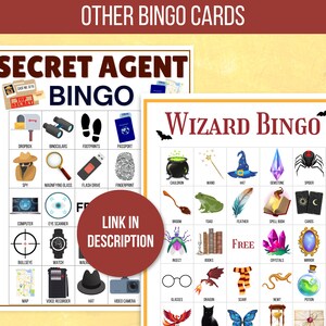 Magic School Bingo, 30 Magic School Bingo Cards, Wizard Bingo, Wizard ...