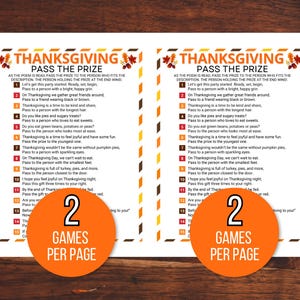 Thanksgiving Pass the Prize Game, Thanksgiving Games, Thanksgiving Left ...