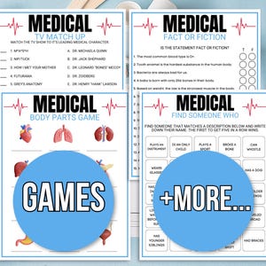Medical Games Bundle, Medical Trivia Games, Medical Games Trivia Bundle ...