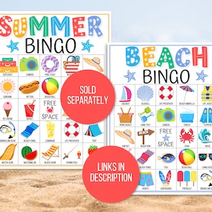 Summer Games Bundle, Summer Activities, Summer Party Games, Summer Game ...
