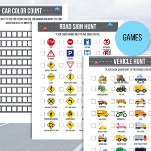 Kids Road Trip Games Printable, Travel Activities, Road Trip Games ...