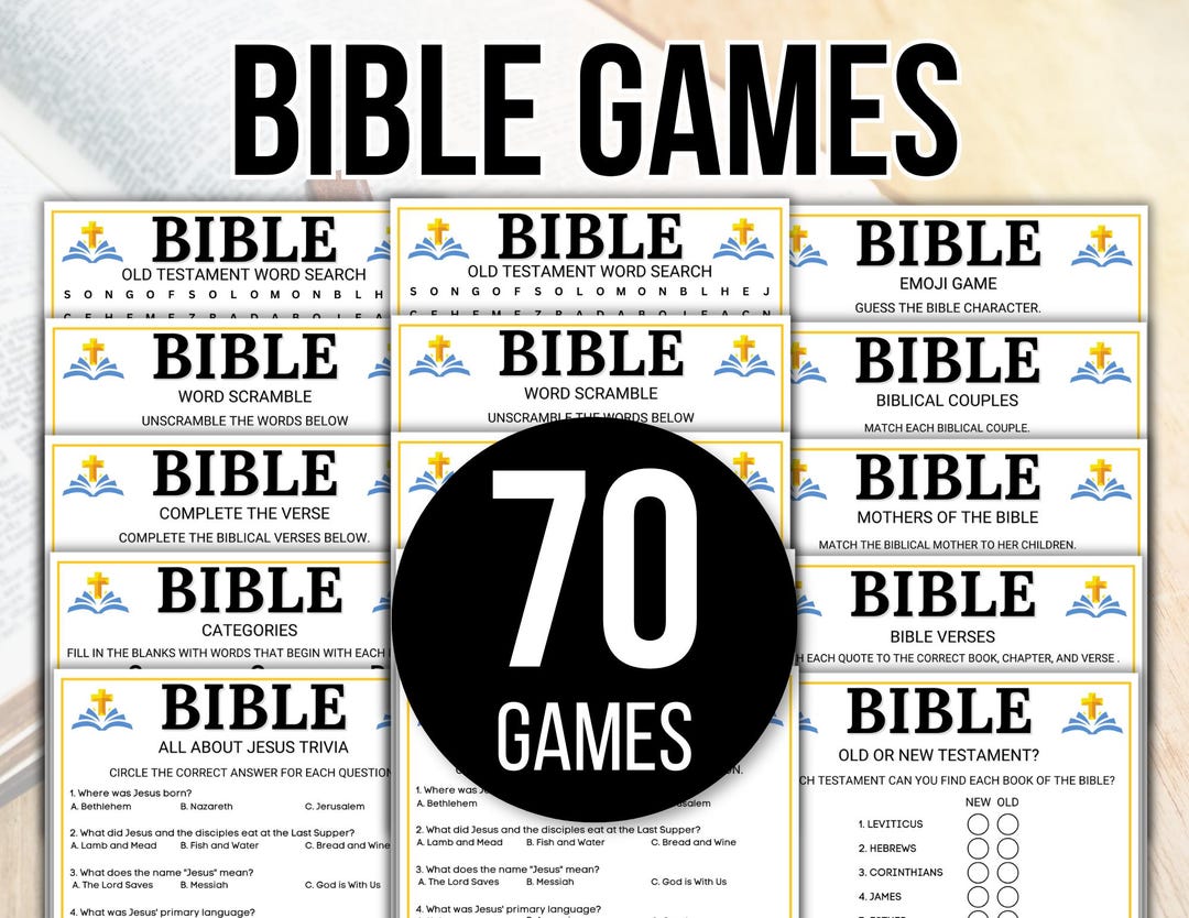 Bible Games, Bible Trivia Games, Bible Activities, Youth Group ...