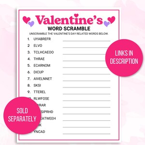 Think Fast Valentine's Day Game, Fun Valentine's Game, Printable ...