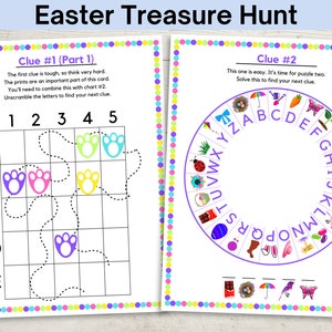 Indoor Easter Treasure Hunt for Older Kids, Easter Scavenger Hunt ...