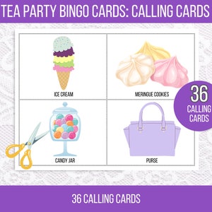 Tea Party Bingo, 40 Printable Tea Party Bingo Cards, Tea Party Game ...