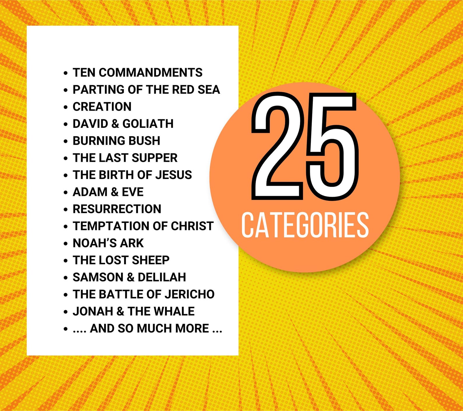 Bible Trivia Games Bundle, Bible Games, Bible Trivia Night Games, Bible ...