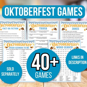 Oktoberfest Bingo, 30 Oktoberfest Bingo Cards, Oktoberfest Activity ...