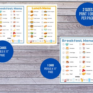 Pretend Play Menus, Pretend Restaurant Menus, Kids Play Menus, Kitchen ...