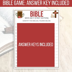 Bible Games, Bible Riddles, Bible Who Am I Riddles, Bible Study Games ...