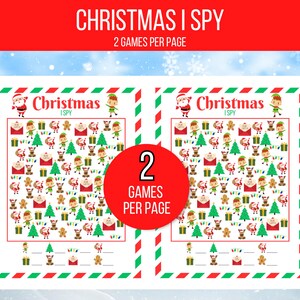 Christmas I Spy, Holiday I Spy, Fun Christmas Game, Christmas Classroom ...