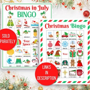 Christmas Carol Bingo, 50 Printable Christmas Carol Bingo Cards ...