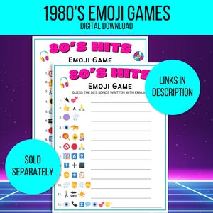 80s Bingo, 1980s Bingo, Retro Bingo, 30 Printable 1980s Bingo Cards ...
