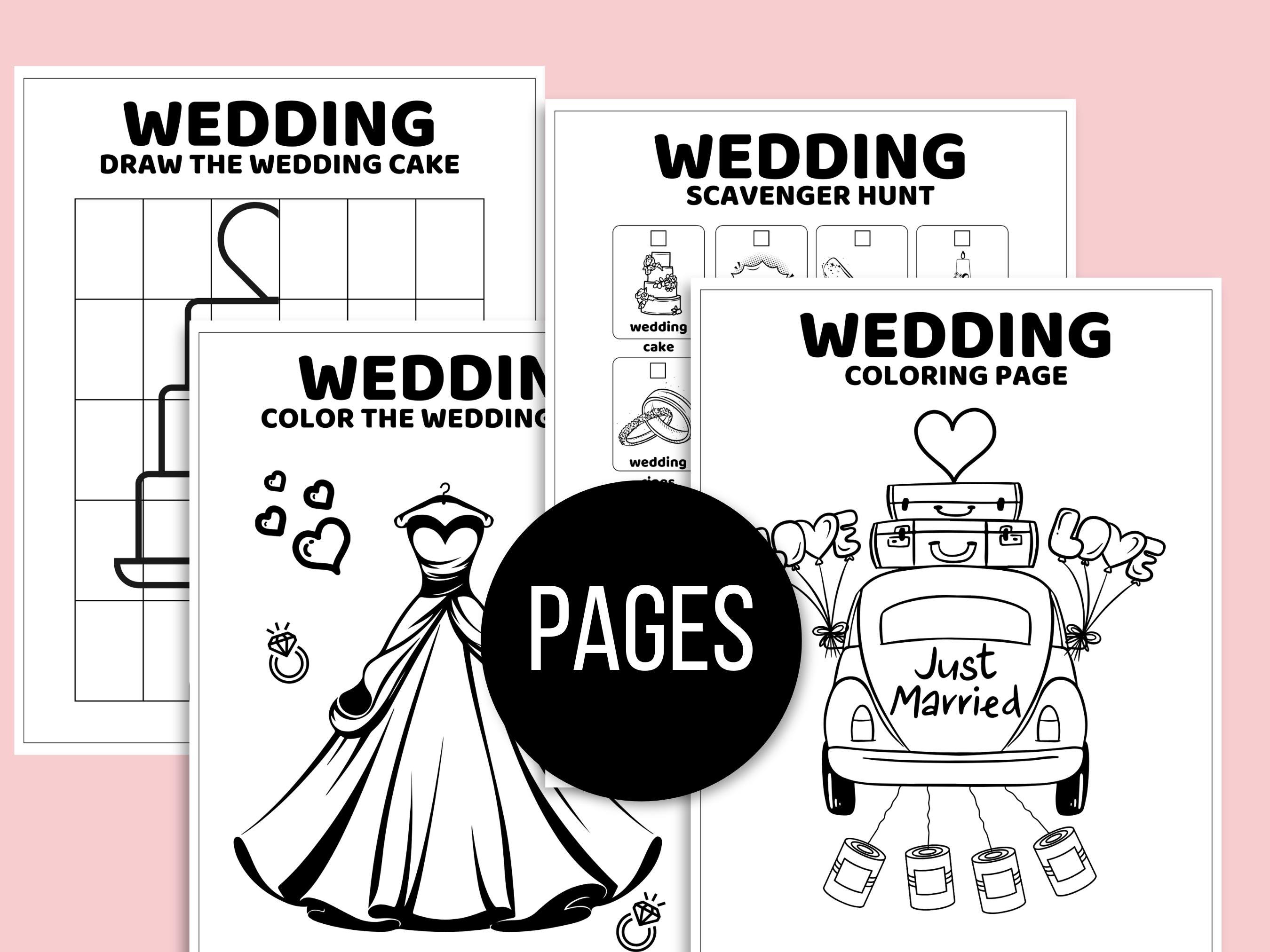 Kids Wedding Activity Bundle, Wedding Activity Pack for Kids, Kids ...