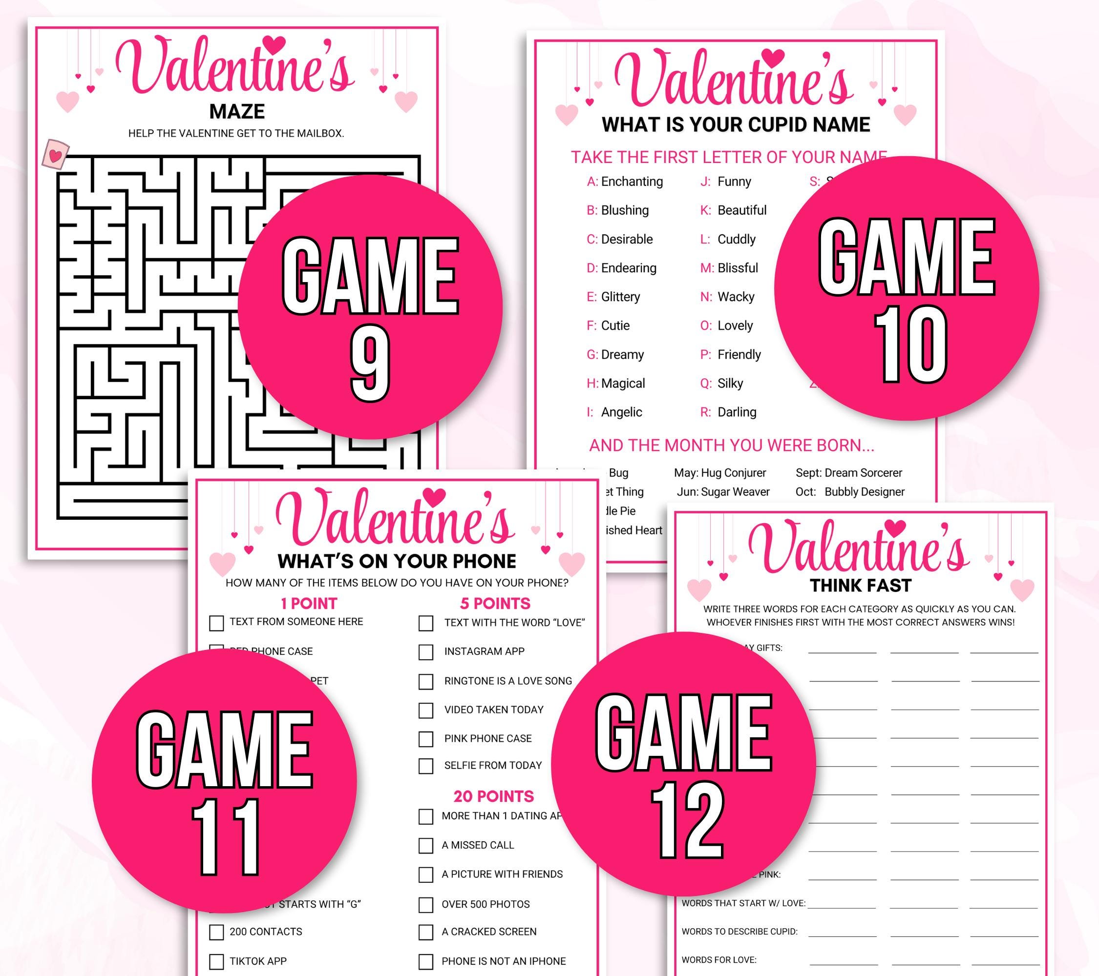 Valentines Games, 65 Valentines Activities, Valentines Party Games ...