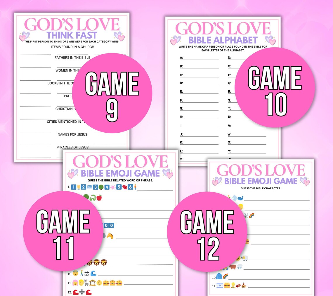 Bible Valentine's Games, Gods Love Bible Games, Valentine’s Bible ...