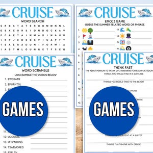 Cruise Games, Cruise Ship Games, Cruise Vacation Games, Family Cruise ...