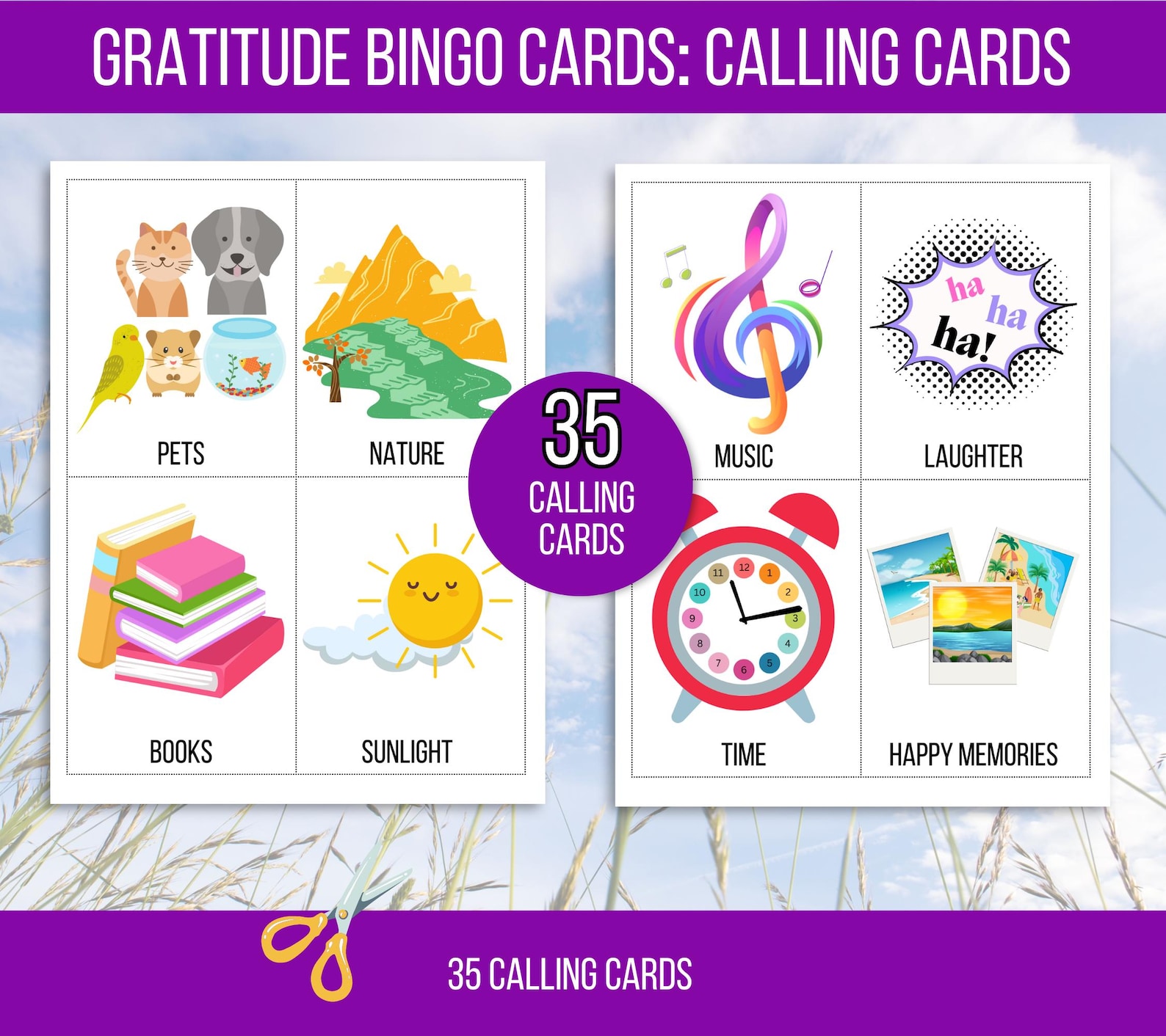 Gratitude Bingo, 30 Gratitude Bingo Cards, Mindfulness Bingo, Gratitude ...