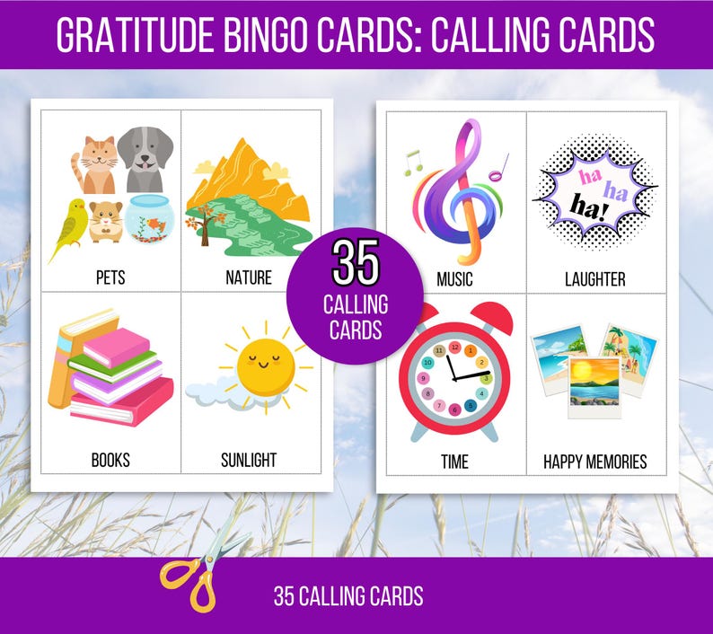 Gratitude Bingo, 30 Gratitude Bingo Cards, Mindfulness Bingo, Gratitude ...