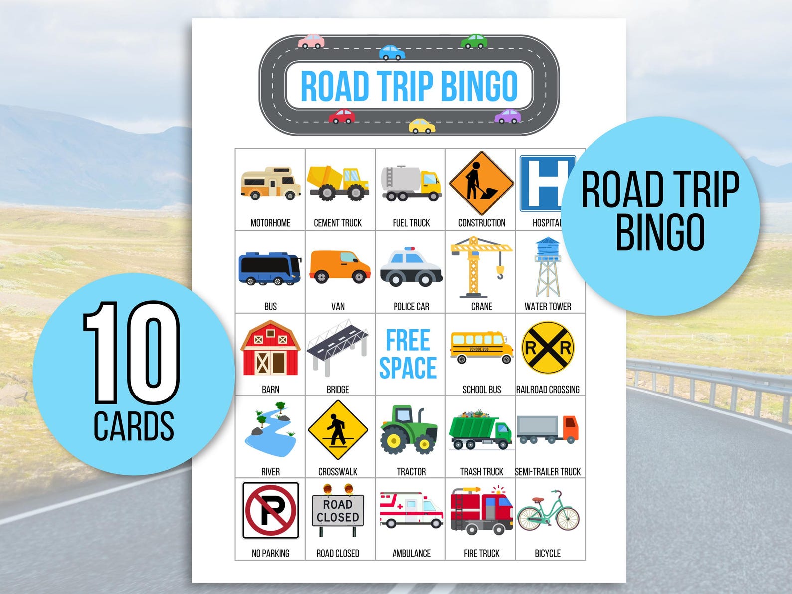 Mega Kids Road Trip Games, Travel Activities, Road Trip Games Bundle ...