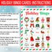 Holiday Bingo, 100 Holiday Bingo Cards, Christmas Bingo, Christmas ...