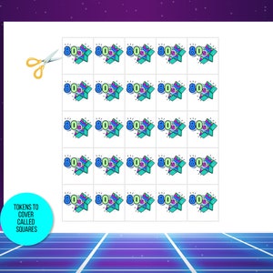 80s Bingo, 1980s Bingo, Retro Bingo, 30 Printable 1980s Bingo Cards ...