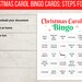 Christmas Carol Bingo, 50 Printable Christmas Carol Bingo Cards ...