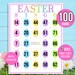Easter Bingo, 100 Easter Bingo Cards, Easter Activity, Kids Easter ...