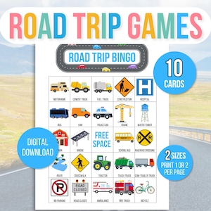 Road Trip Scavenger Hunts, Road Trip Games, Road Trip Hunt, Road Trip ...