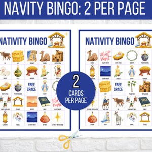 Nativity Bingo, 30 Nativity Bingo Cards, Christmas Bingo, Christmas ...