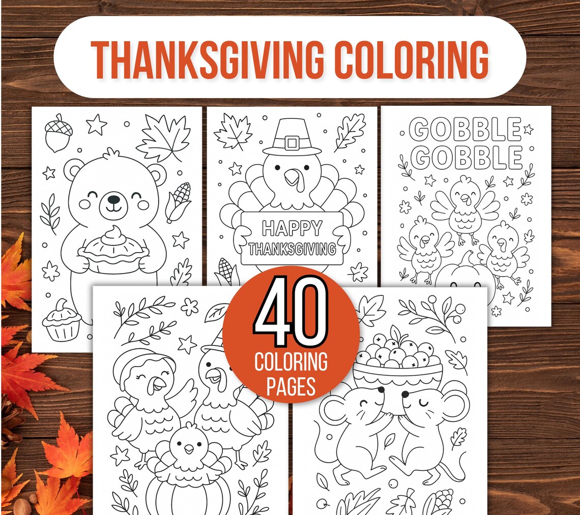 Thanksgiving Coloring Pages, Thanksgiving Coloring Book, Thanksgiving ...