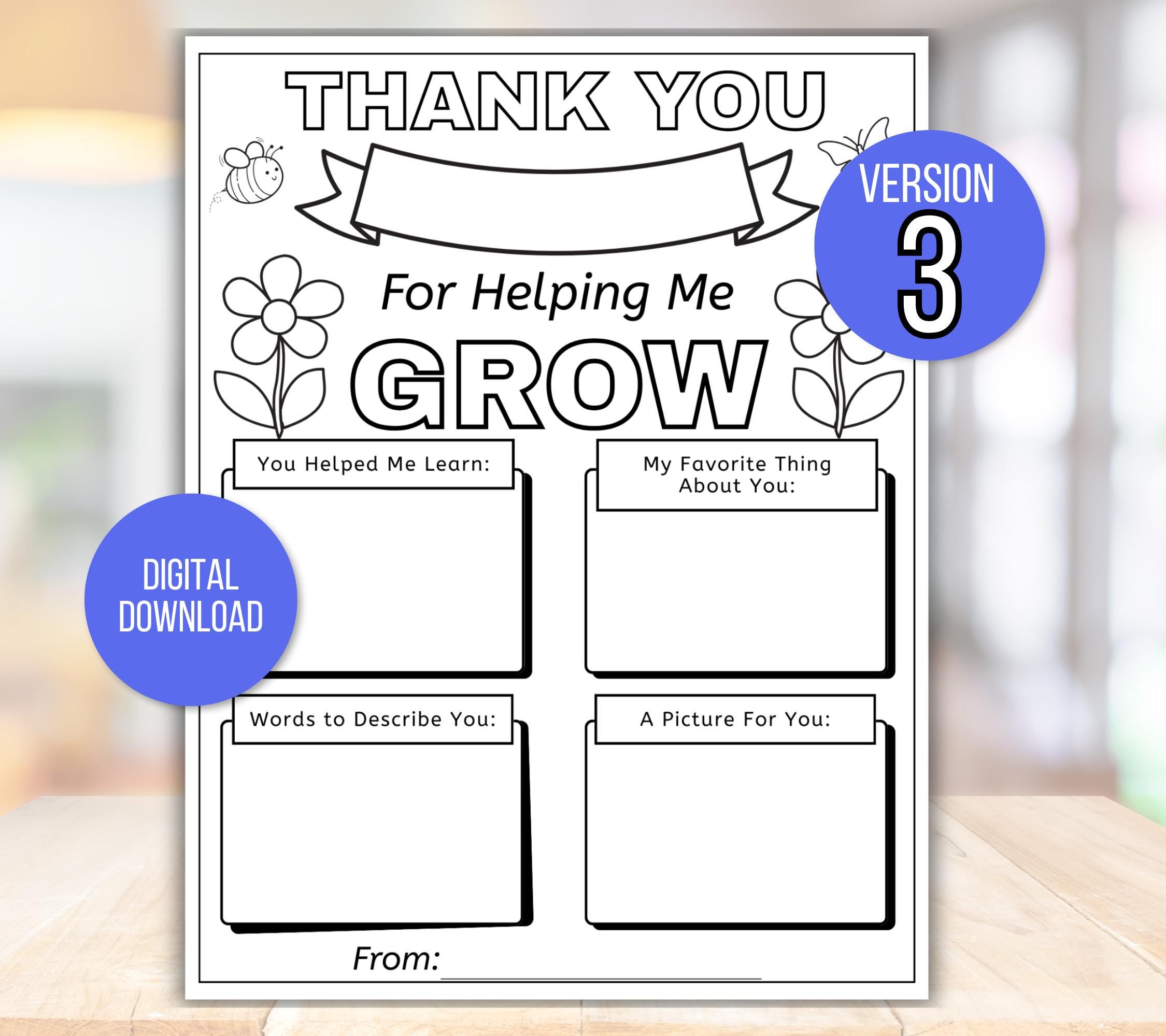 Teacher Appreciation Printable, Teacher Appreciation Gift, Teacher ...