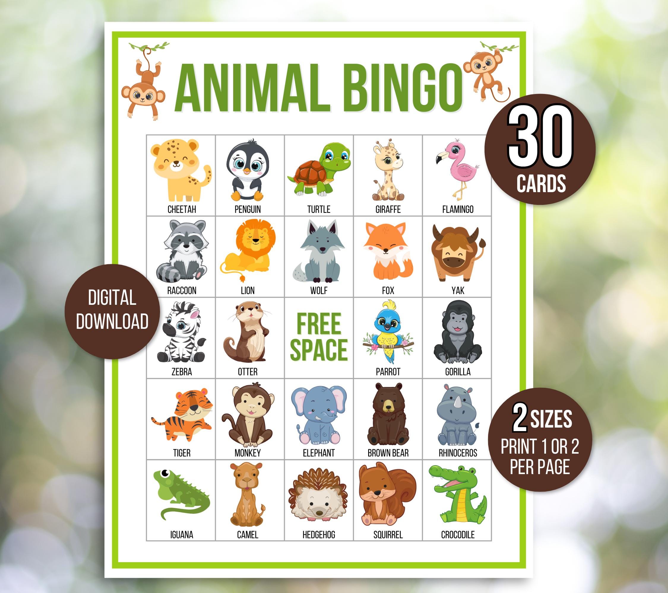Farm Animals Bingo Cards to Download, Print and Customize!